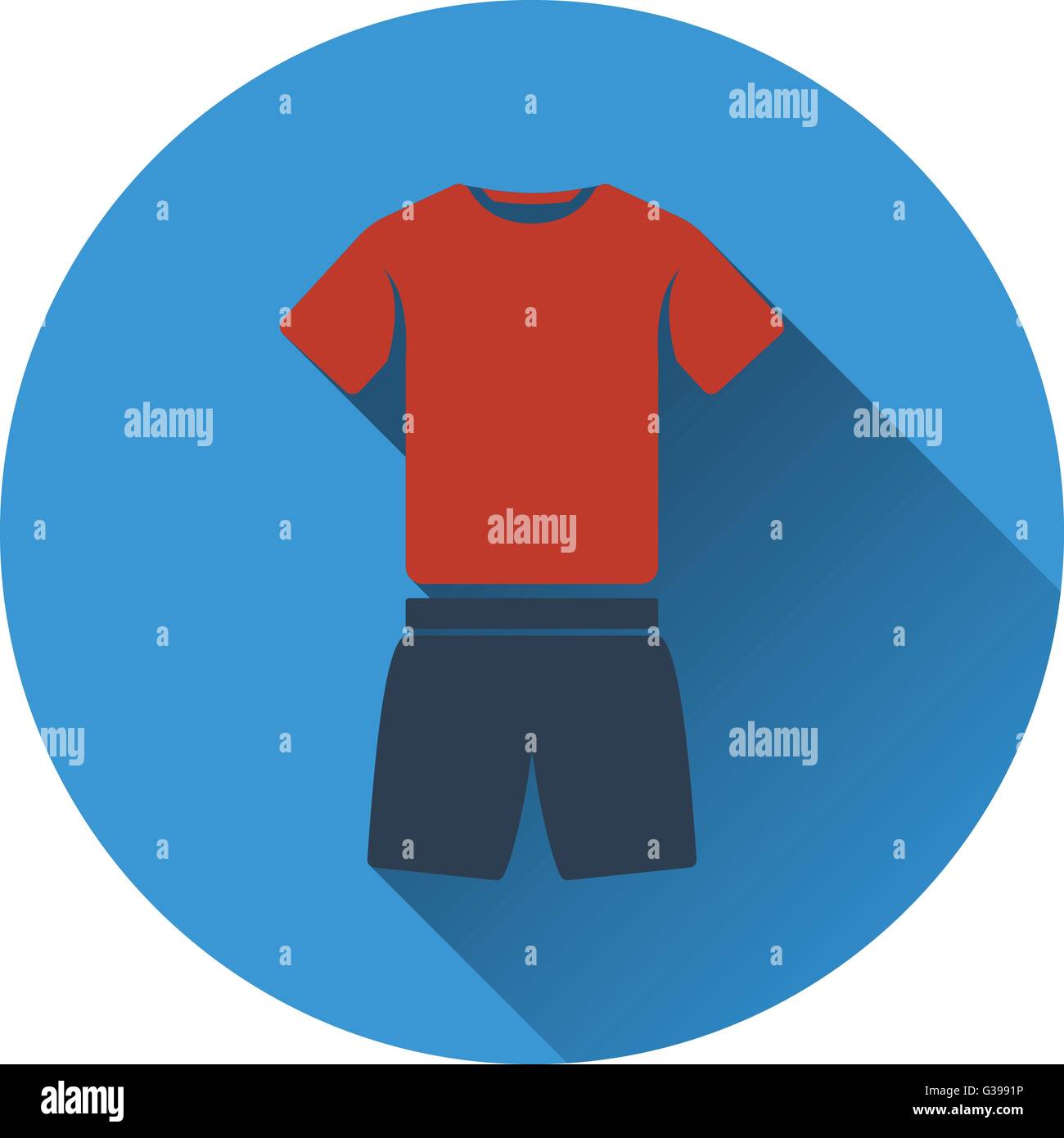 Icon of Fitness uniform . Flat design. Vector illustration Stock Vector ...