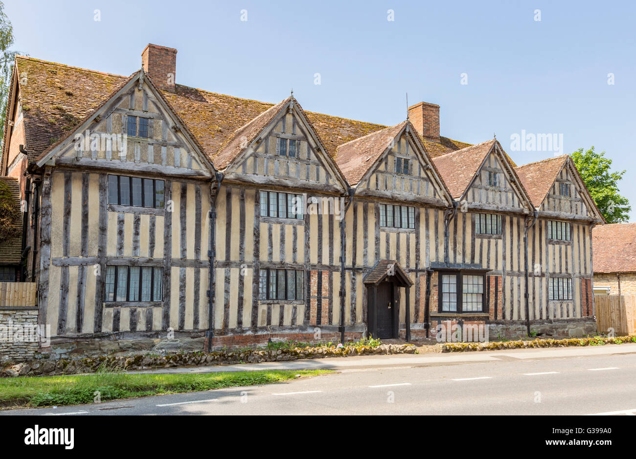 The 16th century Tudor House, Long Itchington, Warwickshire, England ...