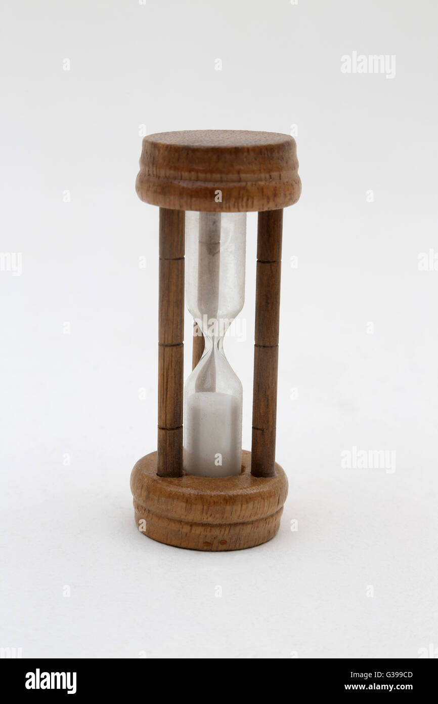 Wooden Framed Hourglass Stock Photo - Alamy