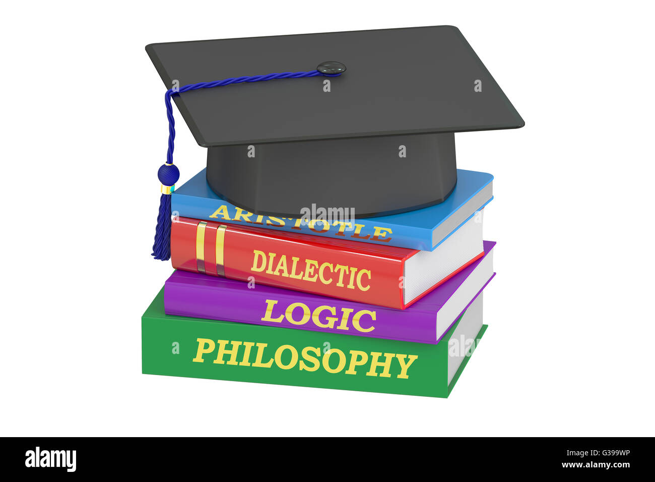 Philosophy education, 3D rendering isolated on white background Stock ...