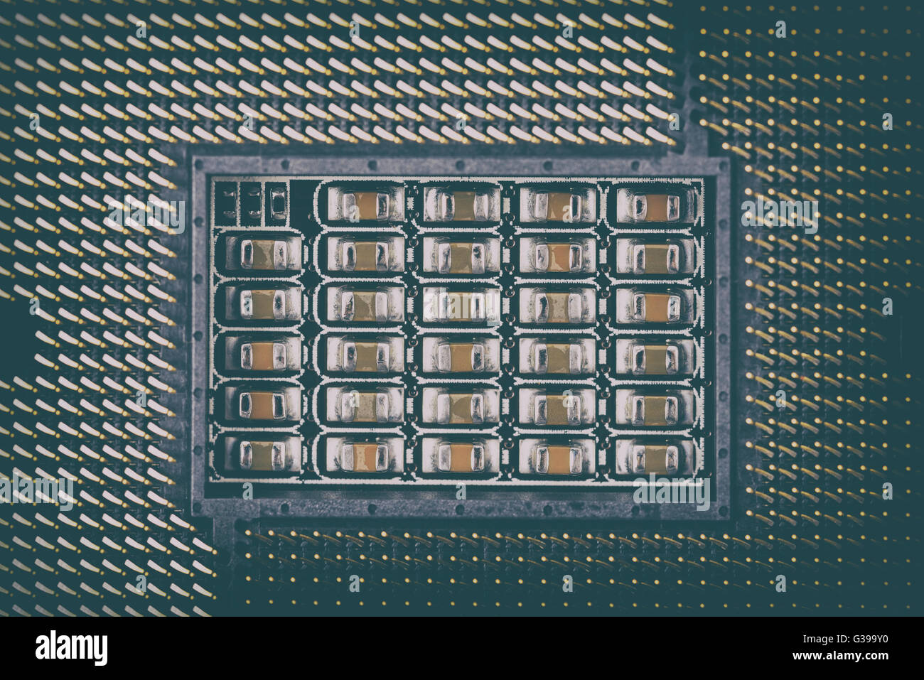 CPU Socket On Computer Motherboard Stock Photo - Alamy