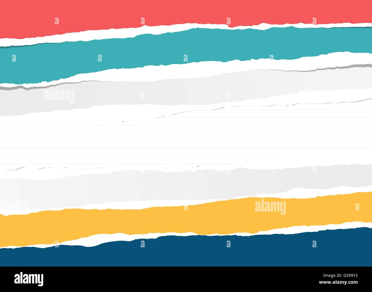 Teared paper pieces Stock Vector Images - Alamy