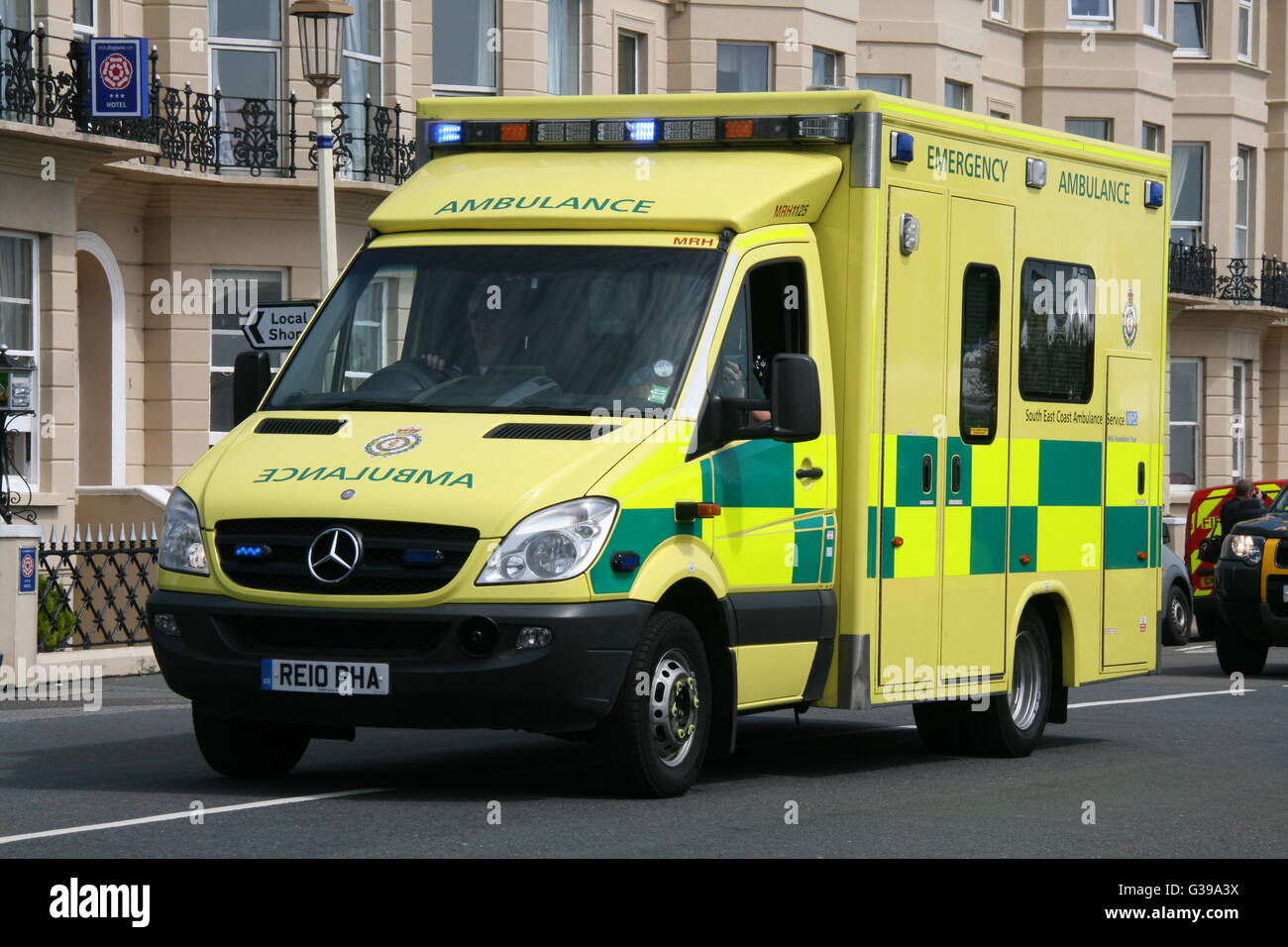 SOUTH EAST COAST AMBULANCE SERVICE MERCEDES AMBULANCE IN EASTBOURNE ON ...