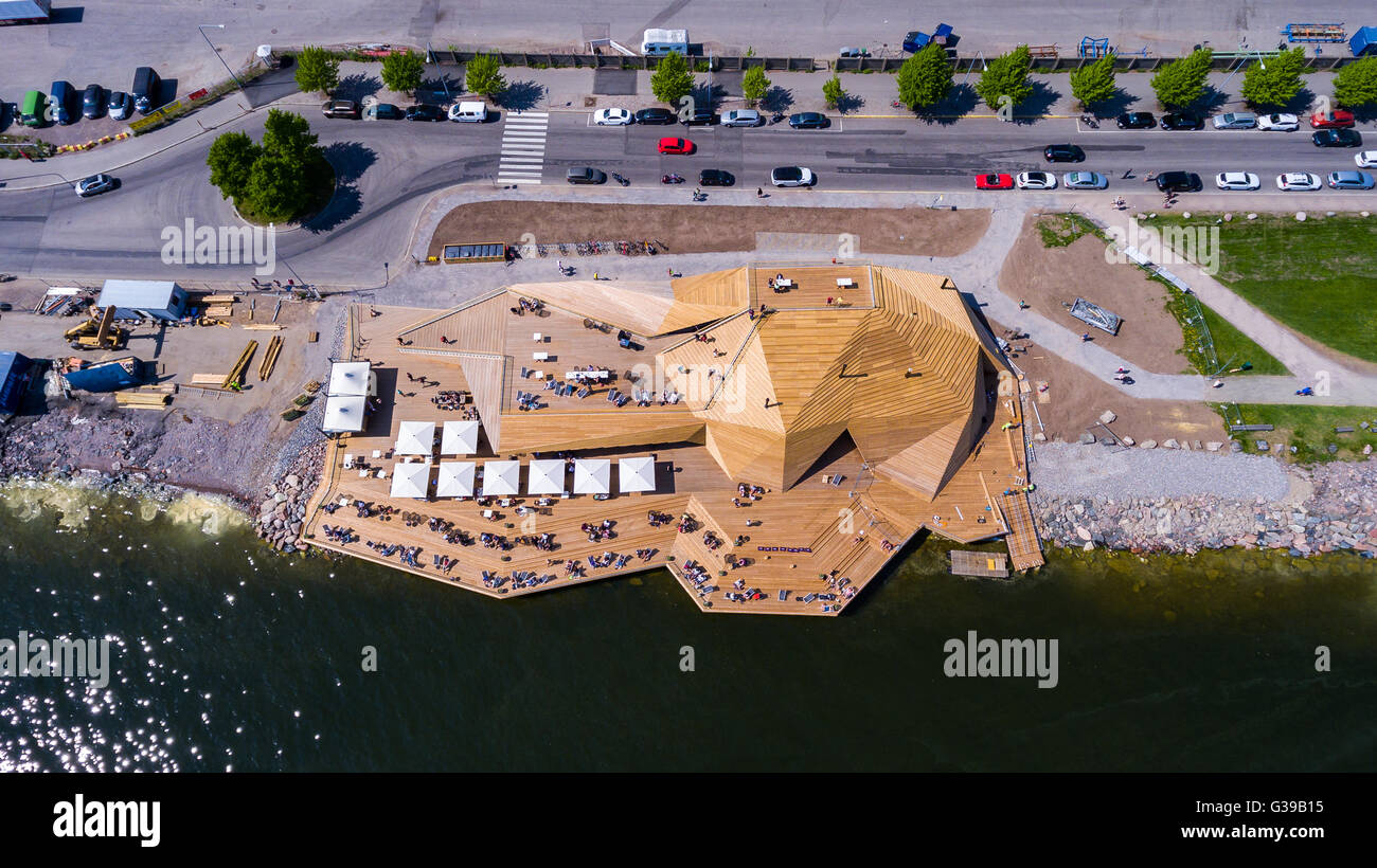 Löyly Helsinki, Pyhän Birgitan puisto, Hernesaari Stock Photo - Alamy