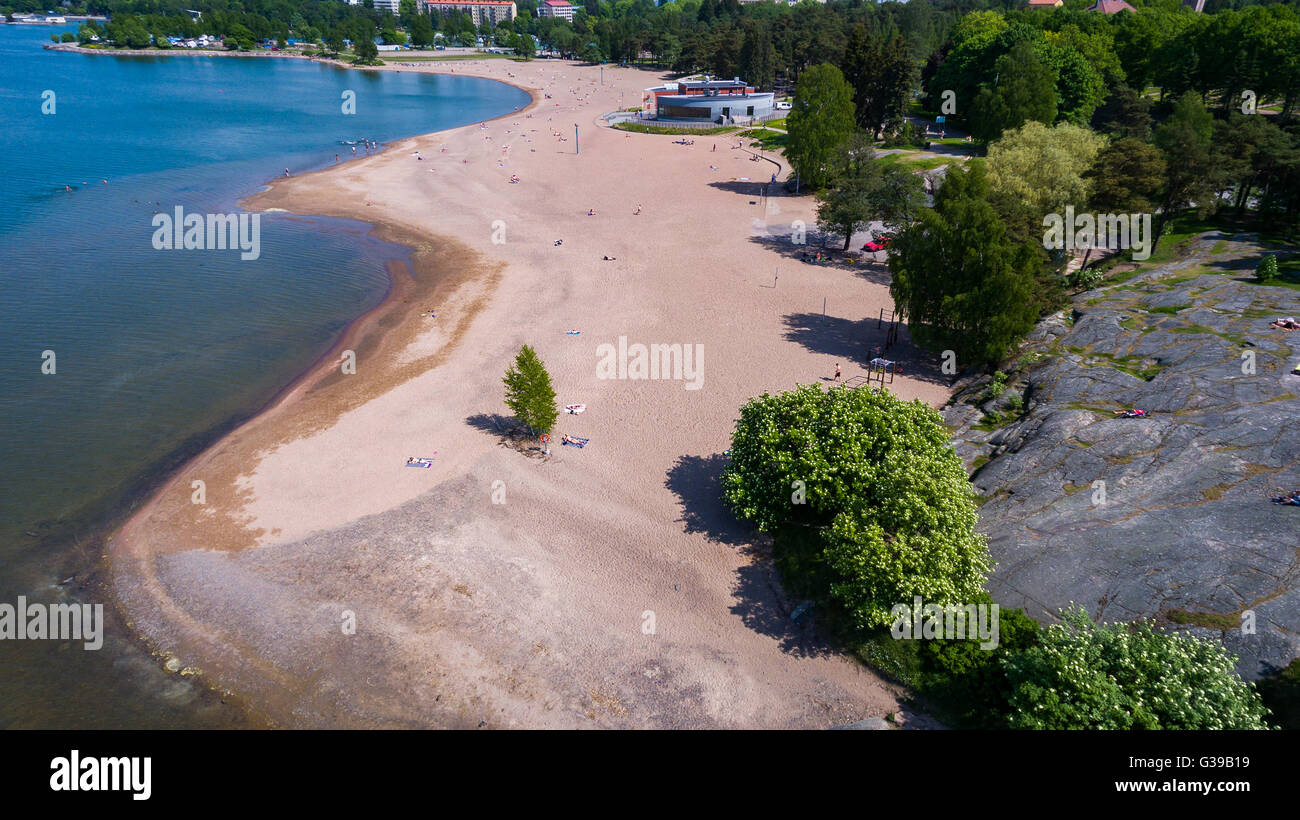 Hietaniemi uimaranta, helsinki Stock Photo - Alamy