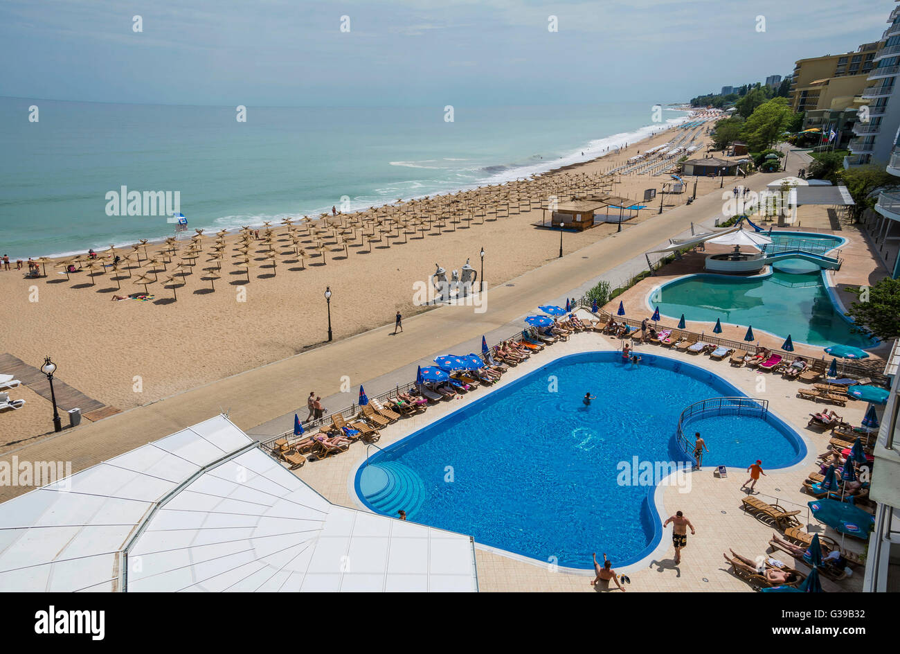 Golden Sands Beach ,summer attraction and resort at the Black Sea in ...