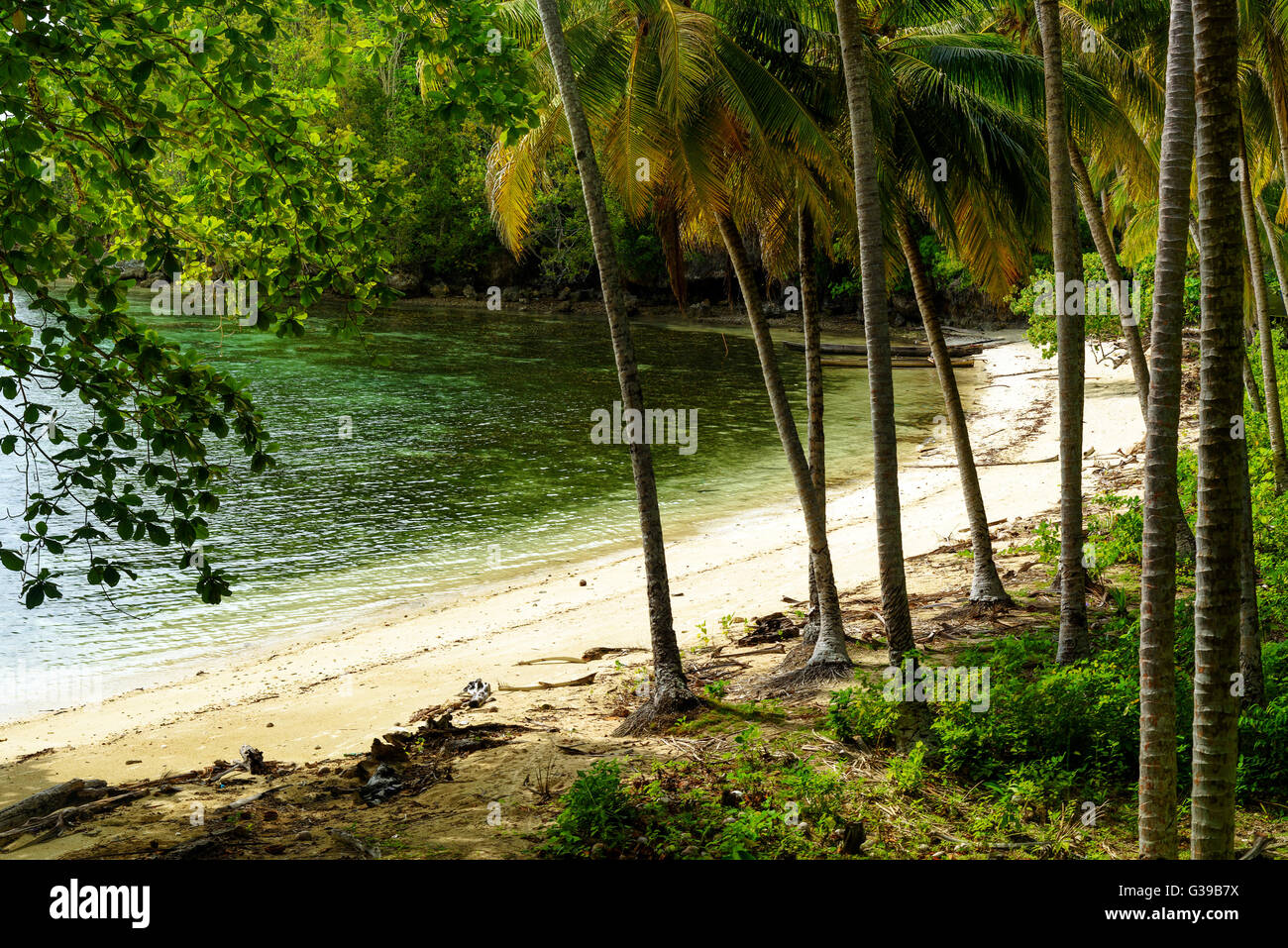 Barracuda beach on Kadidiri island. Togean Islands or Togian Islands in ...