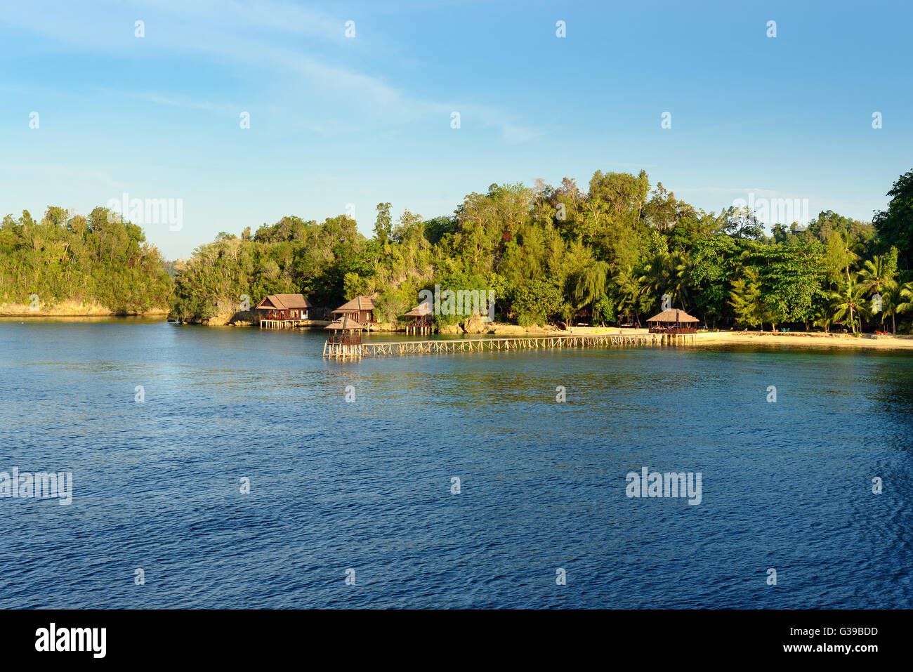 View of Kadidiri island. Togean Islands or Togian Islands in the Gulf ...