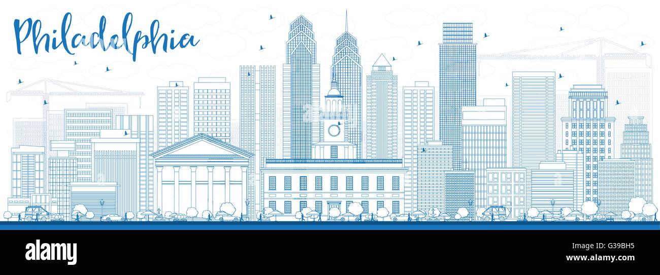 Pennsylvania outline vector hi-res stock photography and images - Alamy