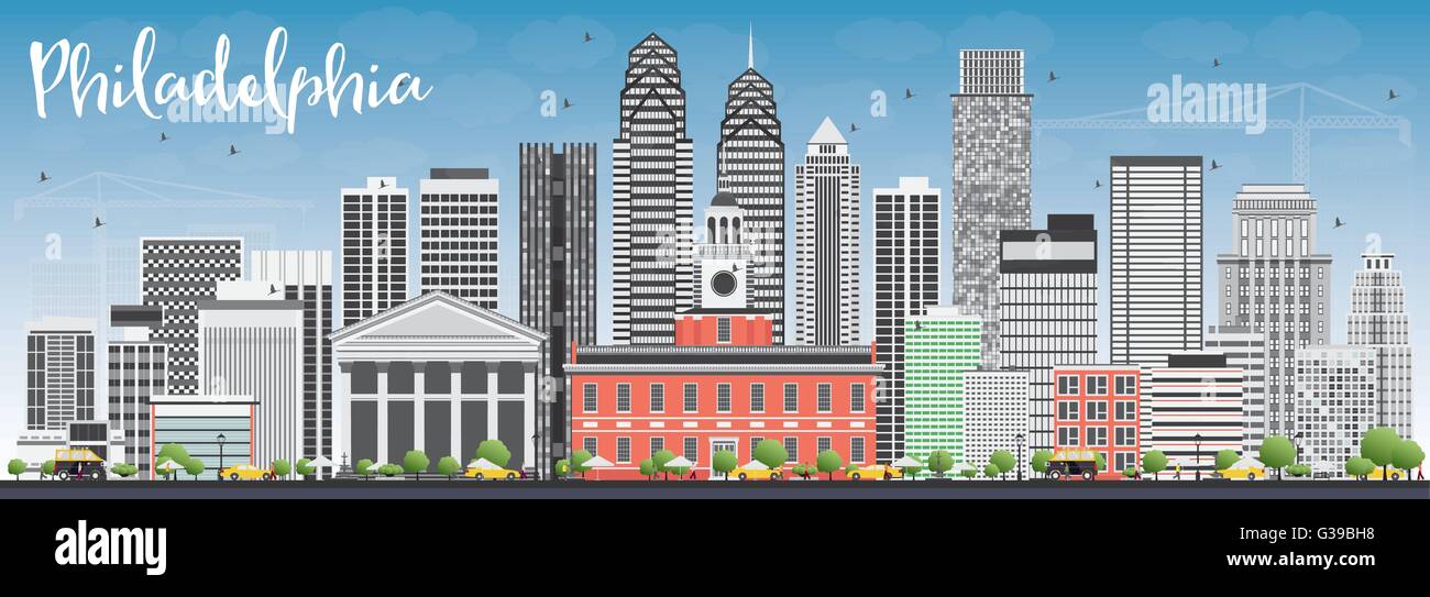 Philadelphia buildings Stock Vector Images - Alamy