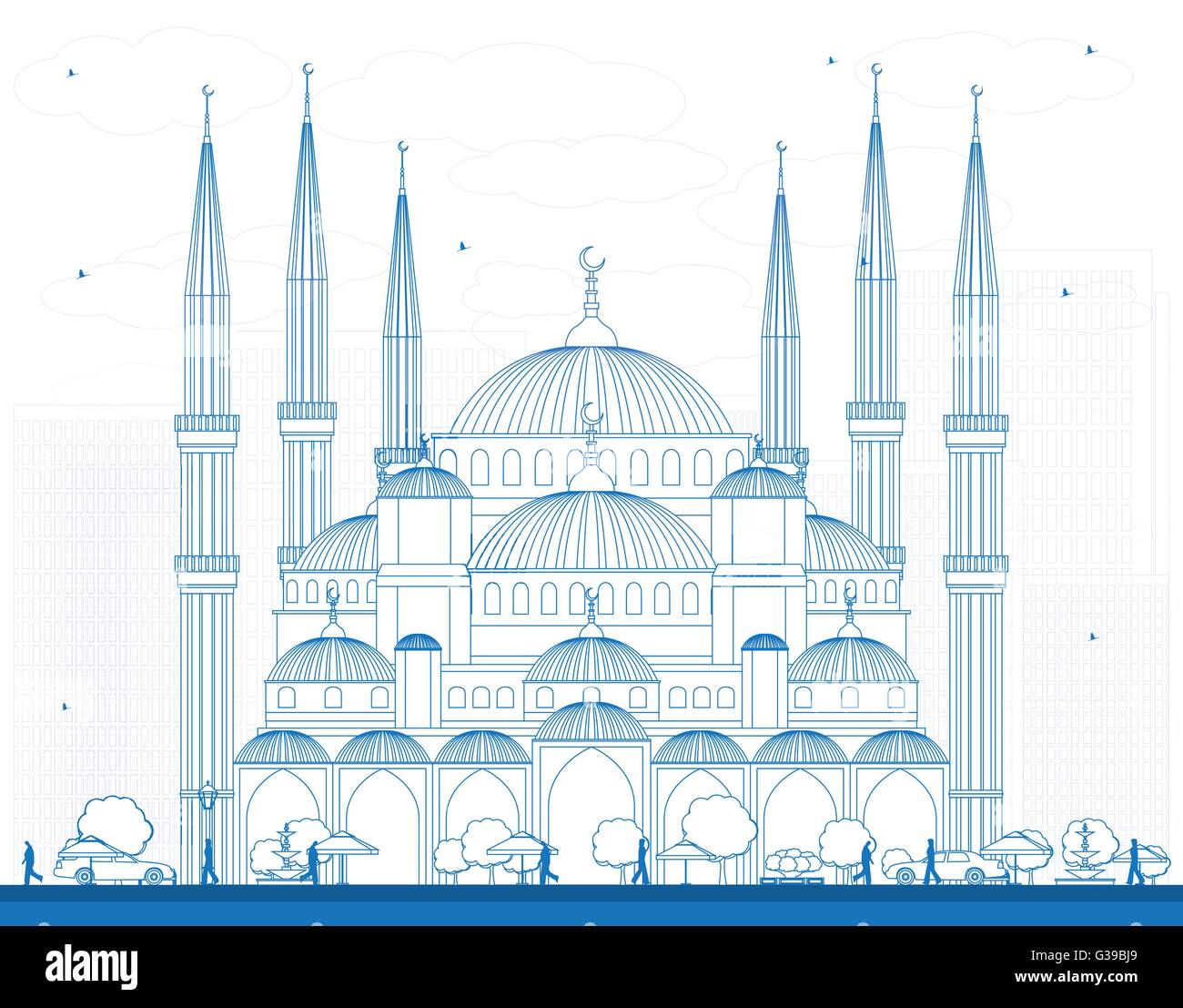 Istambul architecture Stock Vector Images - Alamy