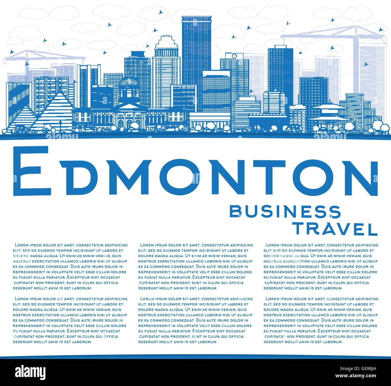 Downtown edmonton alberta Stock Vector Images - Alamy