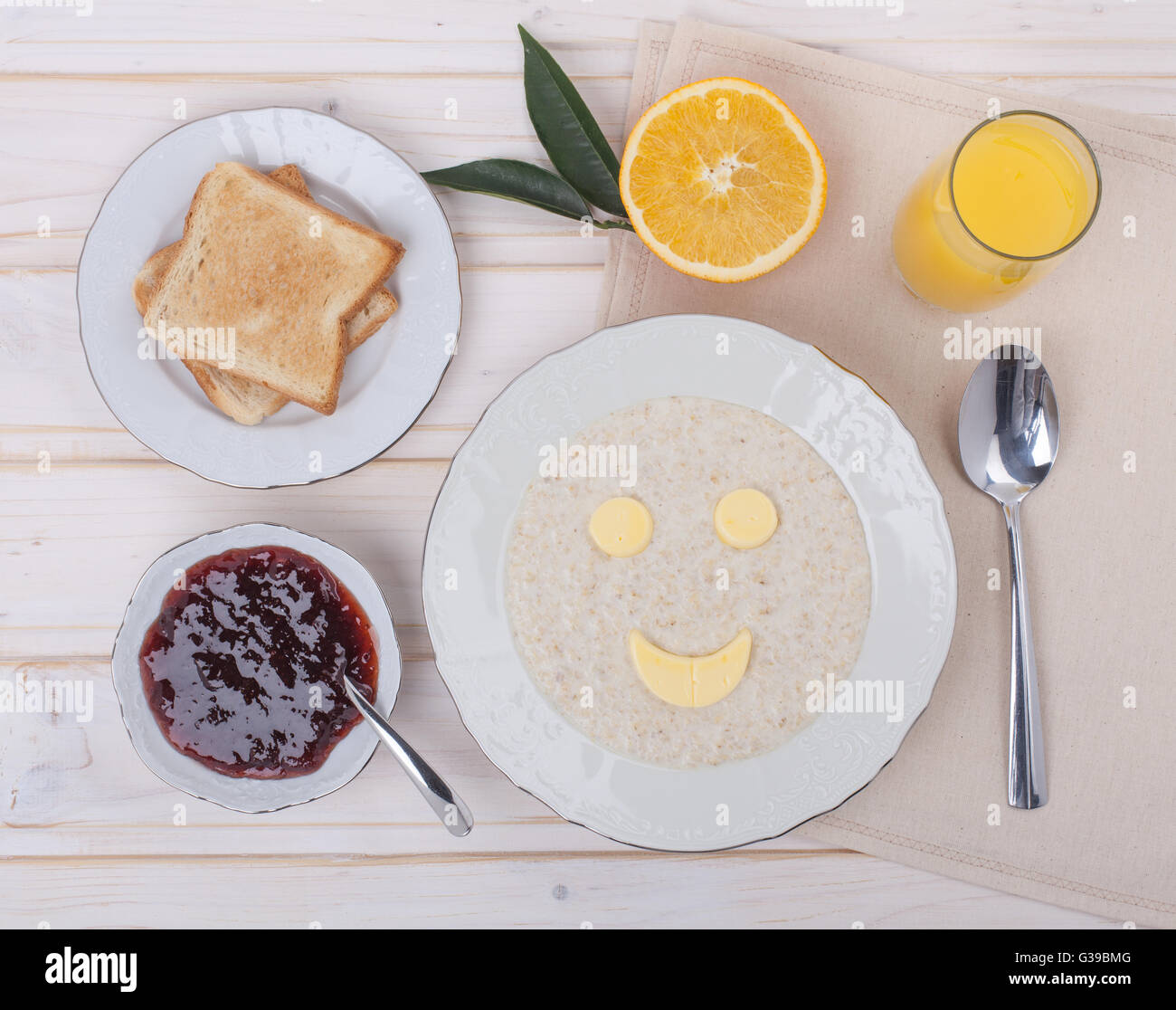 Cheerful breakfast hi-res stock photography and images - Alamy