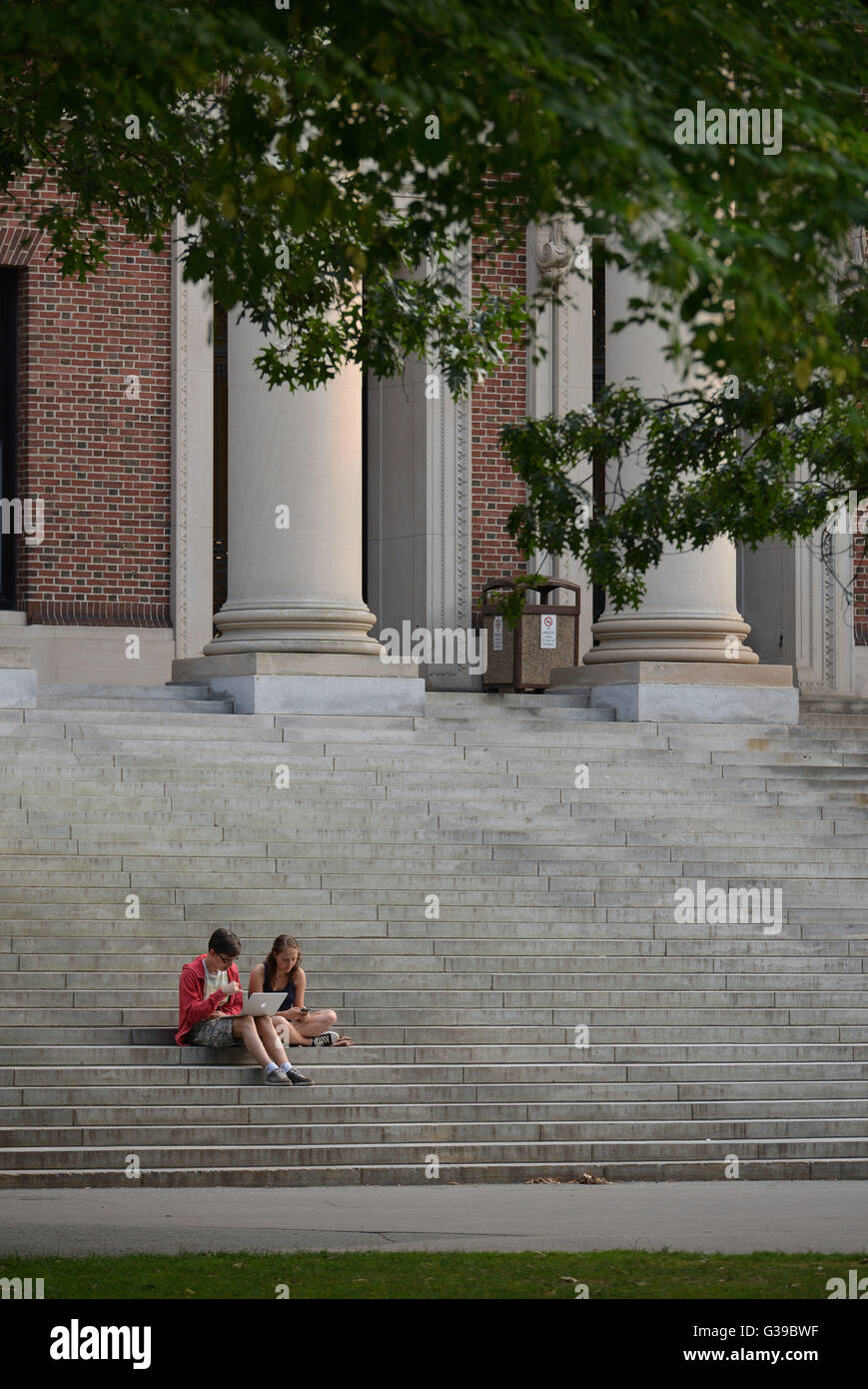 Bibliotheque, Harry Elkins Widener Memorial Library, Havard University ...