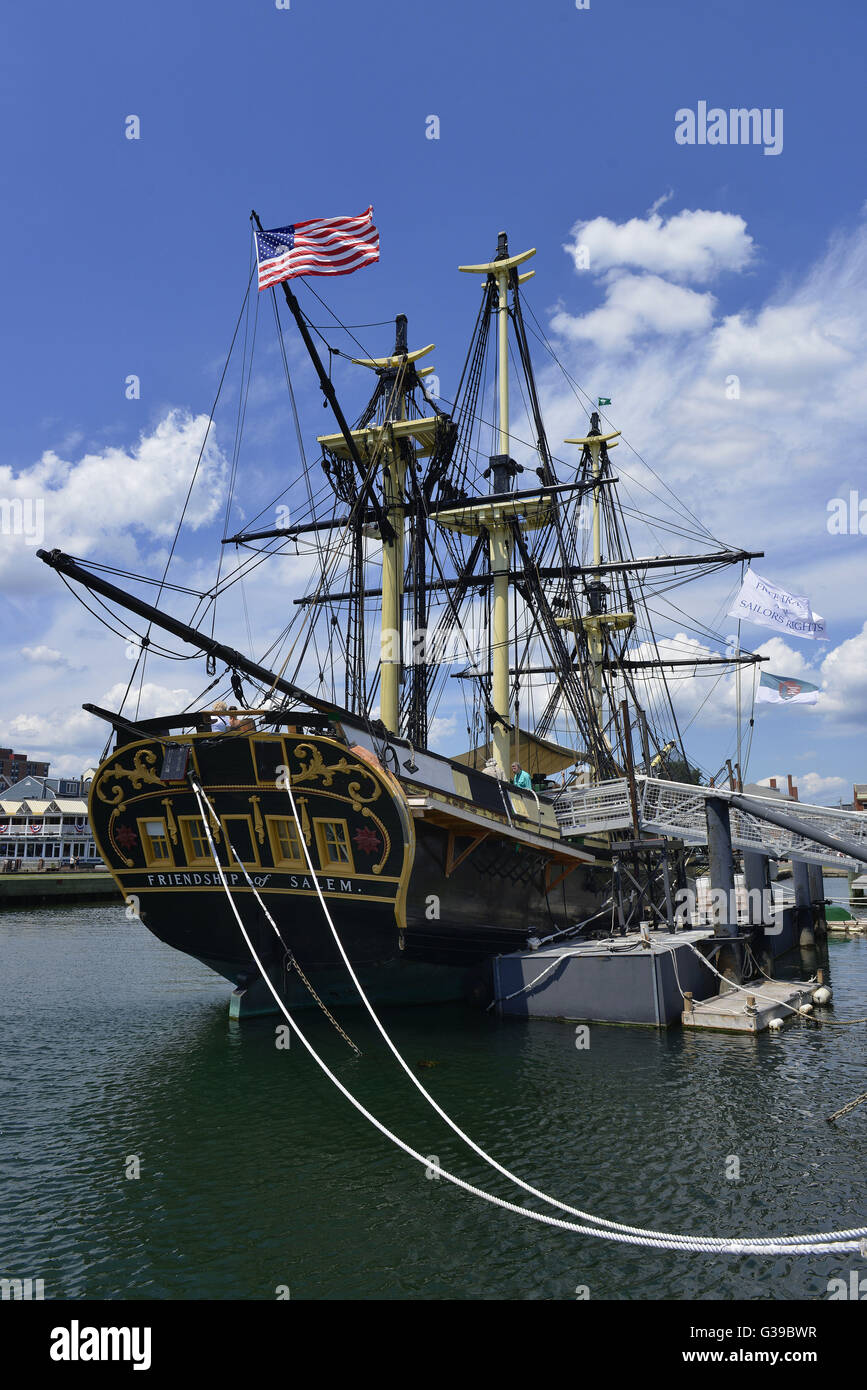 Friendship of Salem, harbour, Salem, Massachusetts, USA Stock Photo - Alamy