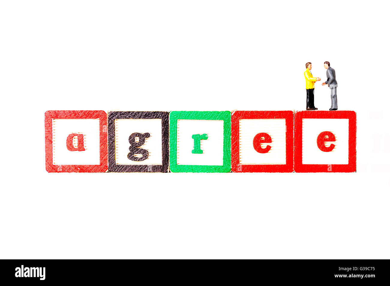 Agree agreement deal business businessmen men agreeing shaking hands ...