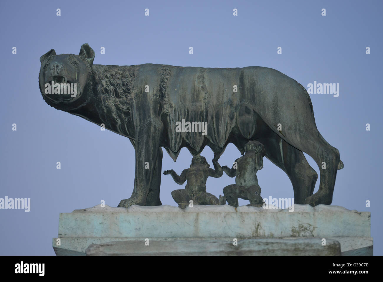 Romulus and Remus, Piazza del Campidoglio, Rome, Italy Stock Photo - Alamy