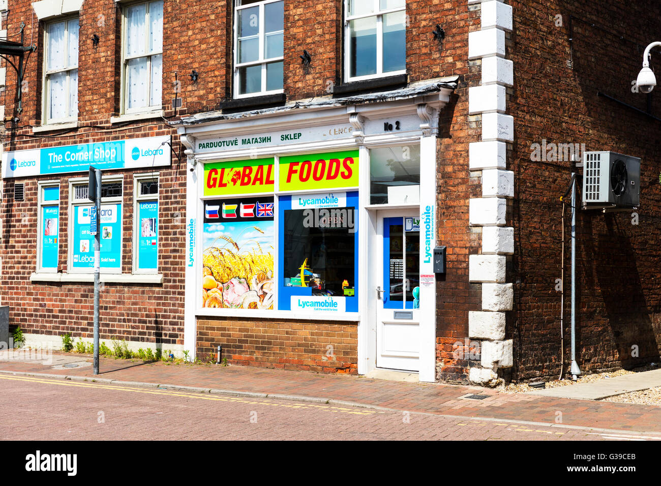 Polish food shop shopping in Spalding Town Lincolnshire UK immigration ...