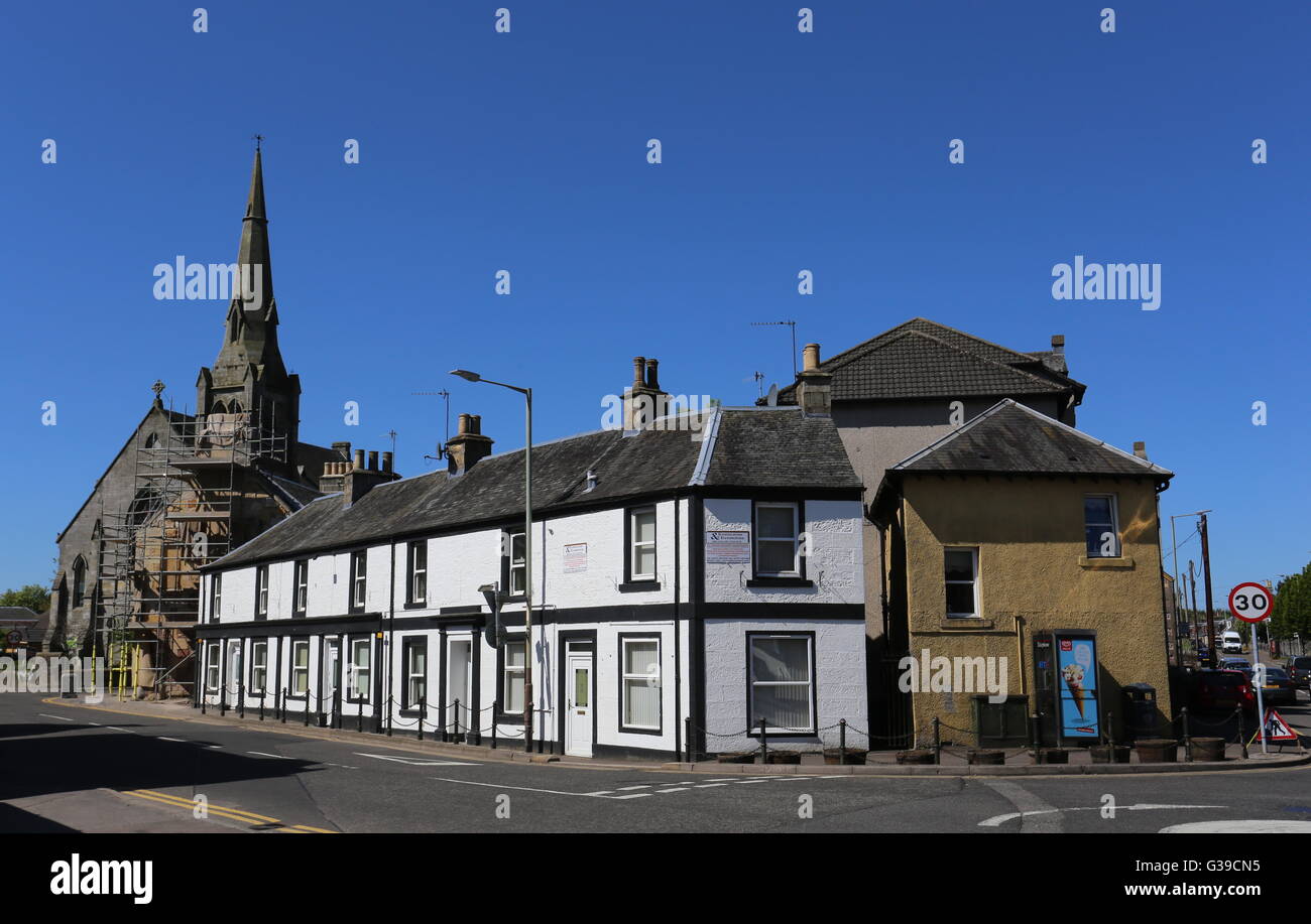 Milnathort street scene Scotland June 2016 Stock Photo - Alamy