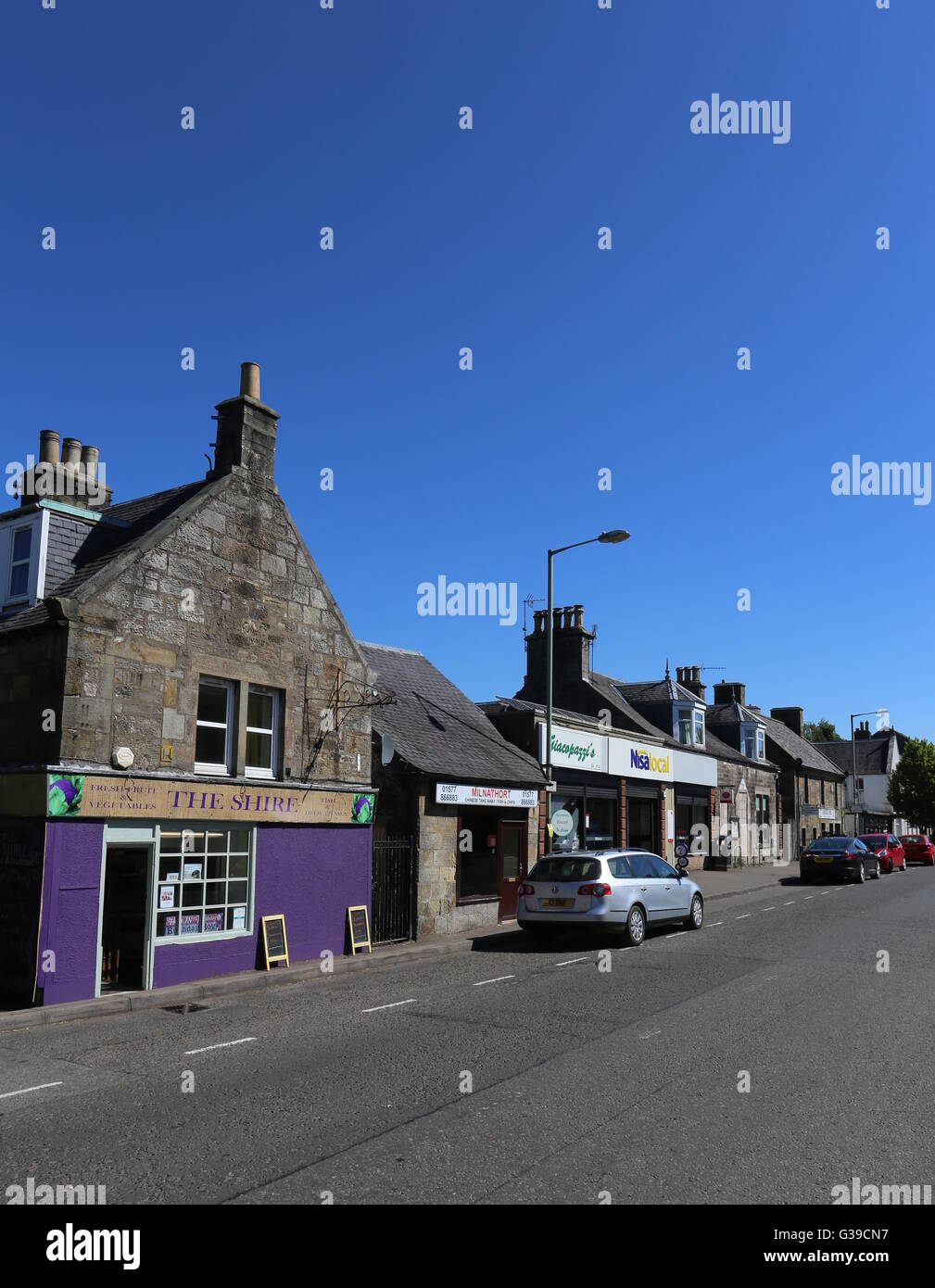 Milnathort street scene Scotland May 2016 Stock Photo - Alamy