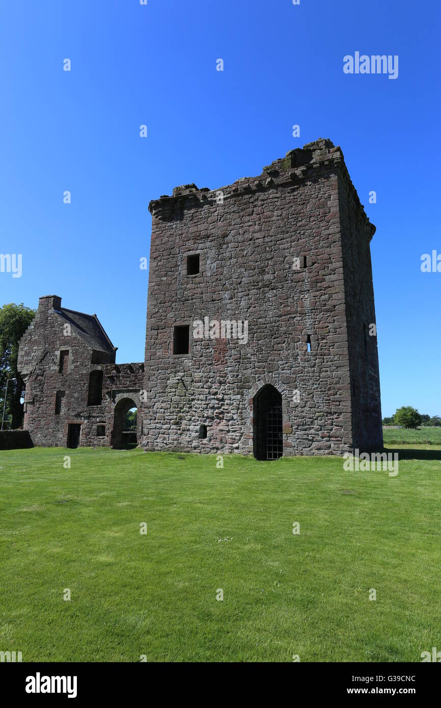 Ruins of Burleigh castle Scotland June 2016 Stock Photo - Alamy