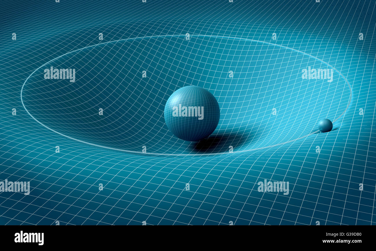 Force mass space time geometry hi-res stock photography and images - Alamy