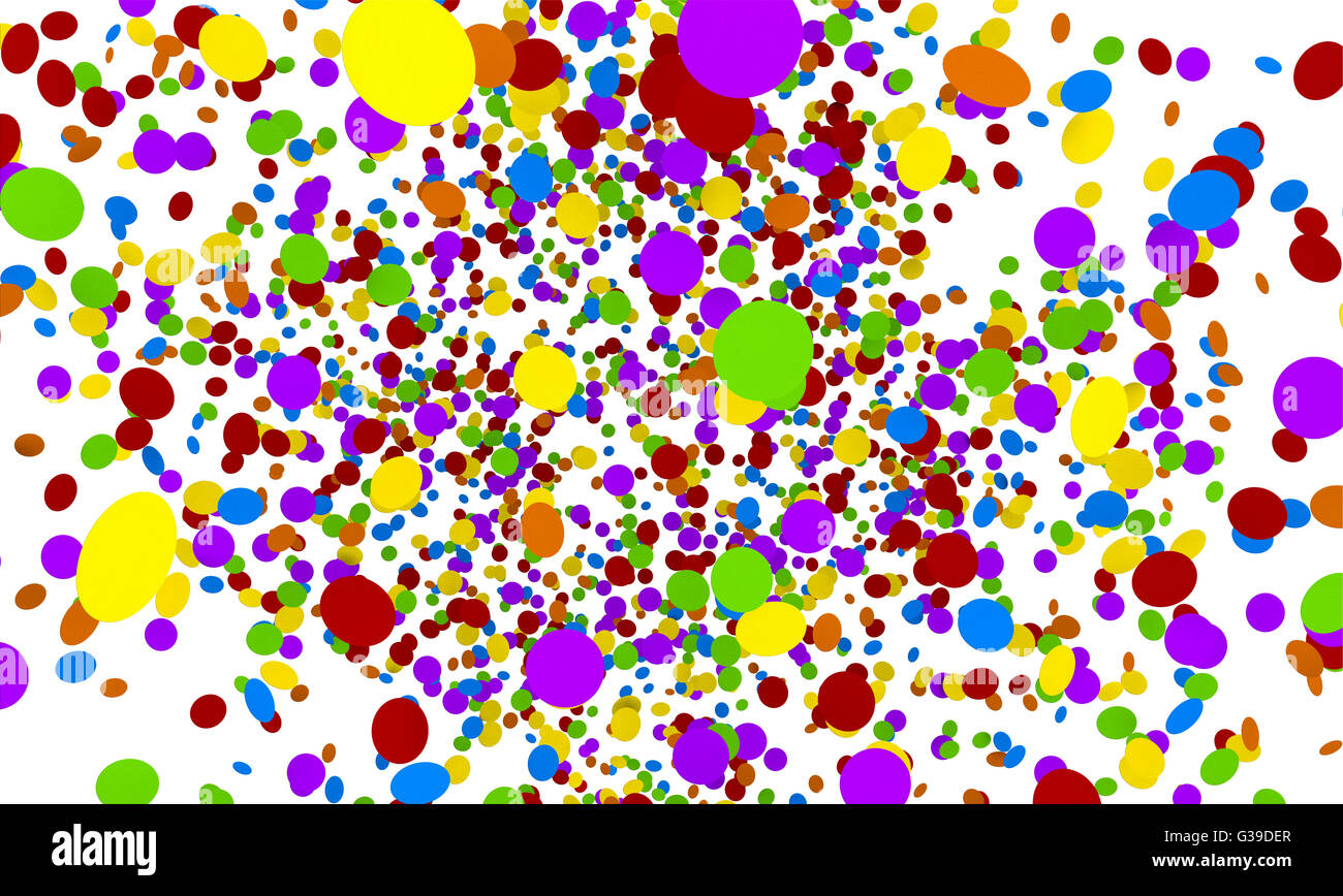 explosion of colorfull confetti isolated on white Stock Photo - Alamy