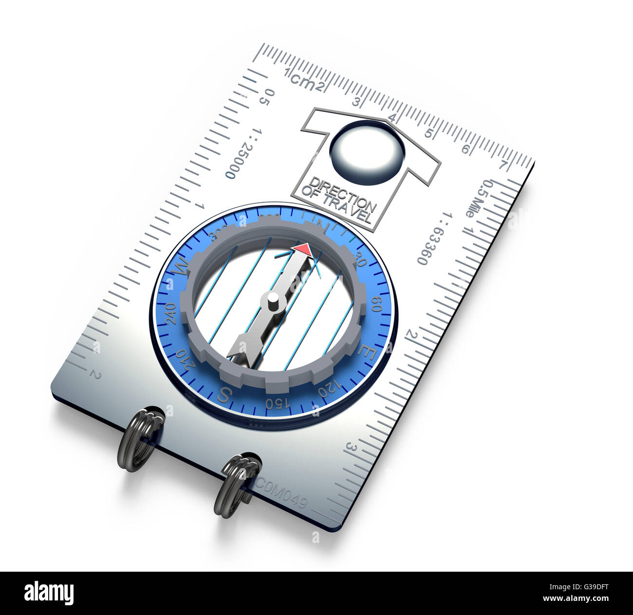 White background compass Cut Out Stock Images & Pictures - Alamy