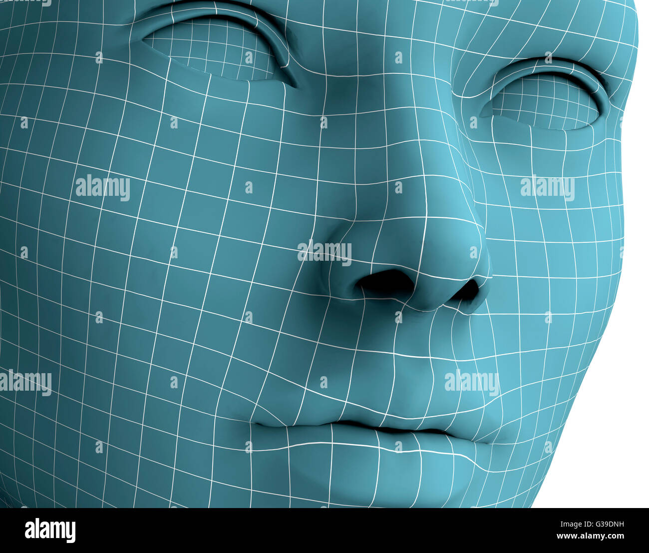 Human wireframe head hi-res stock photography and images - Alamy