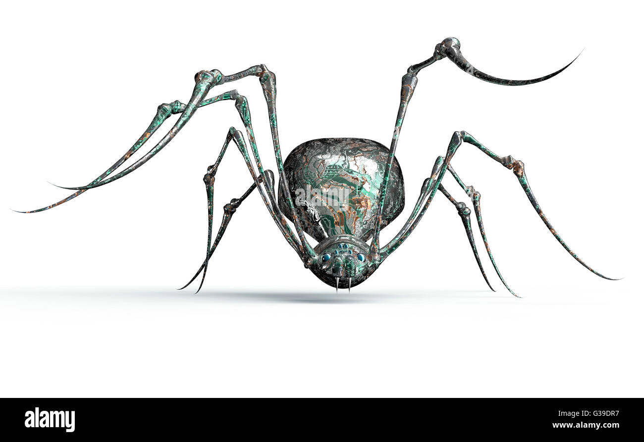 digital safety concept electronic computer bug isolated, 3D ...