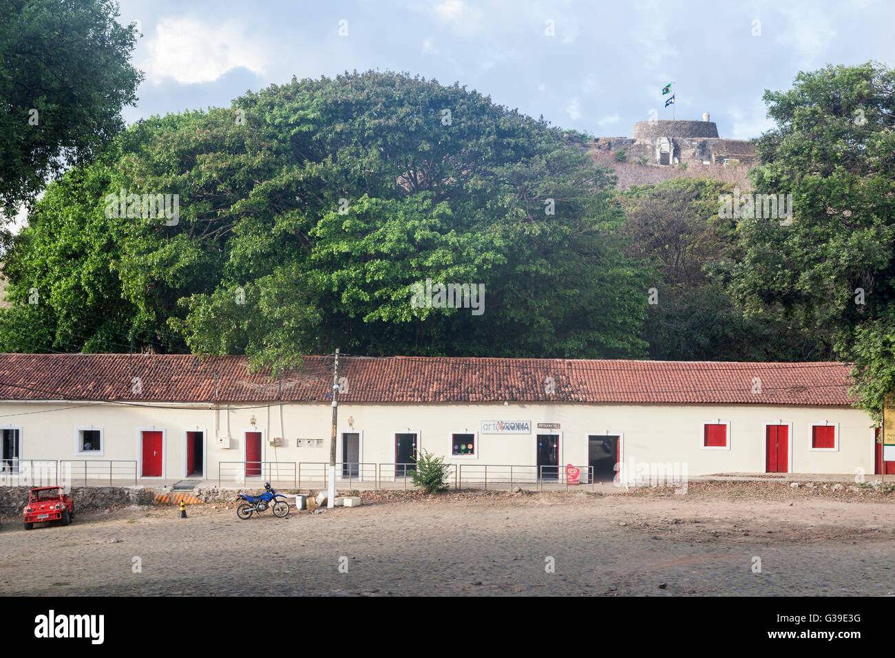 Fortress of the Medicine (Remedios) Fernando de Noronha Brazil Stock ...