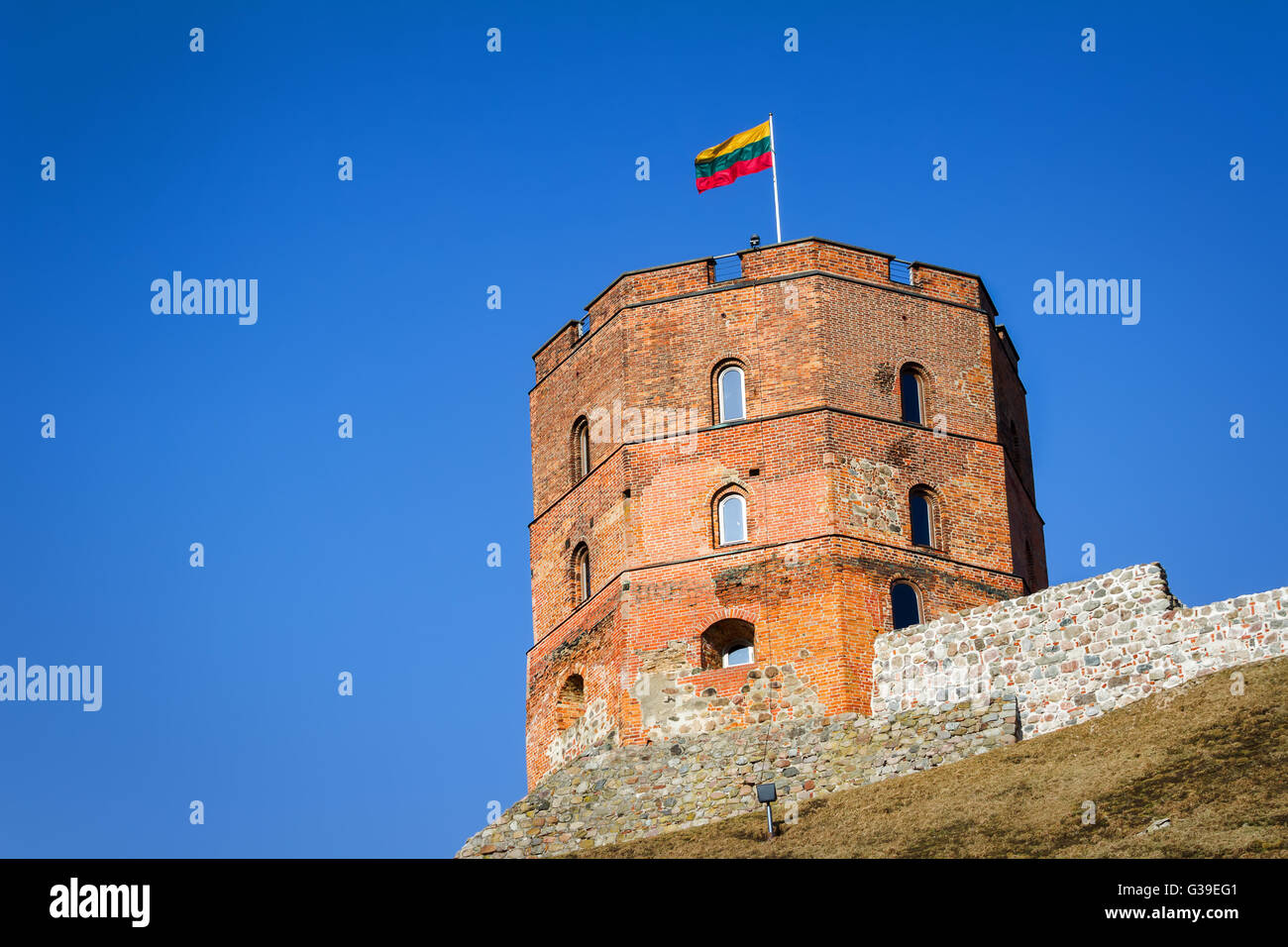 Gediminas castle tower in Vilnius, the capital of Lithuania Stock Photo ...