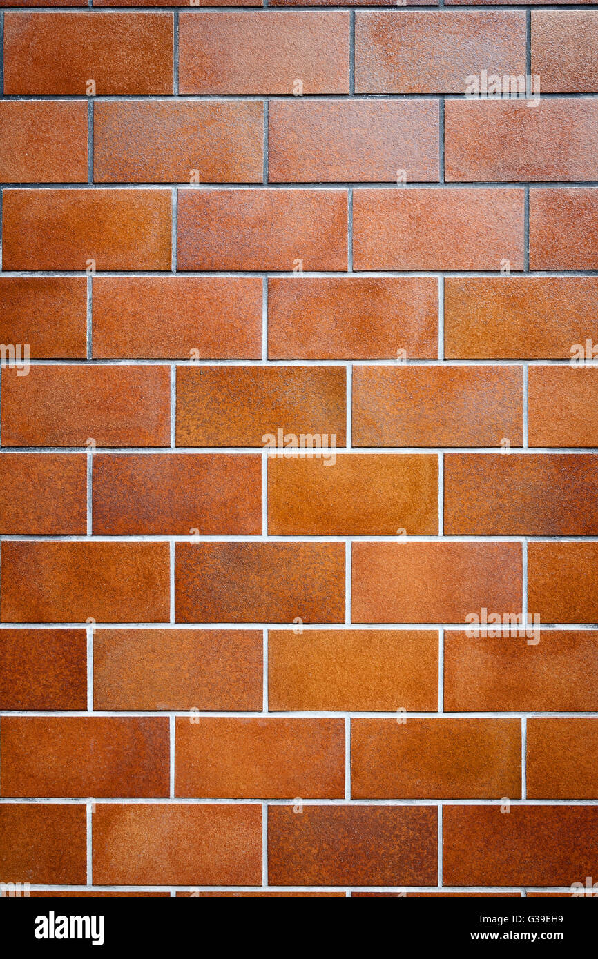 Detail of brown tile wall texture background Stock Photo - Alamy