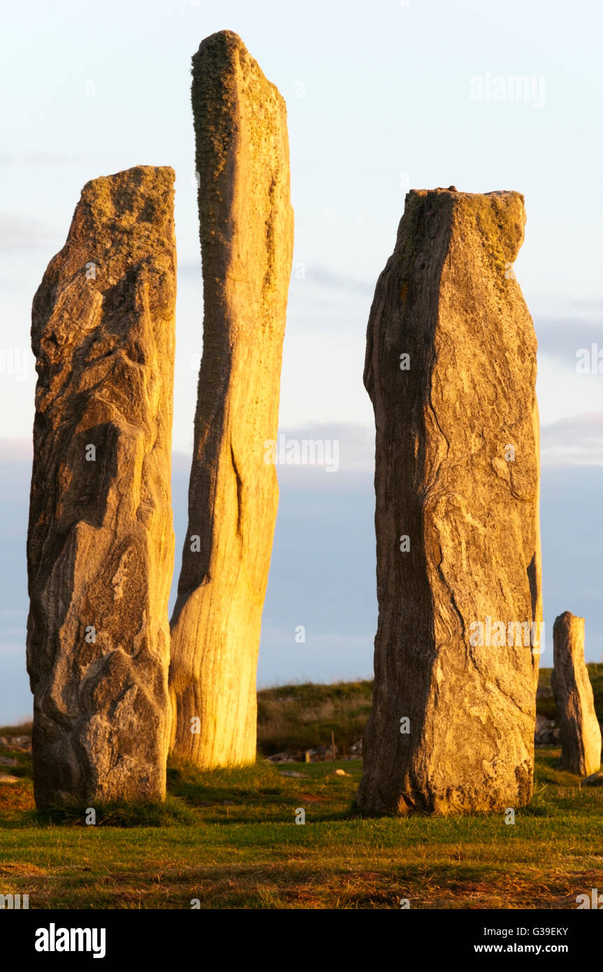 Callanish I stone circle on the Island of Lewis in the Outer Hebrides ...