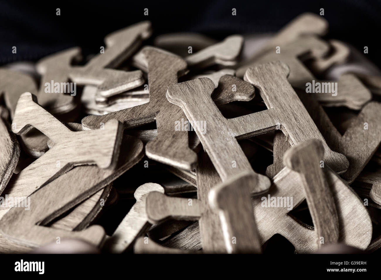 Alphabet letters pile hi-res stock photography and images - Alamy