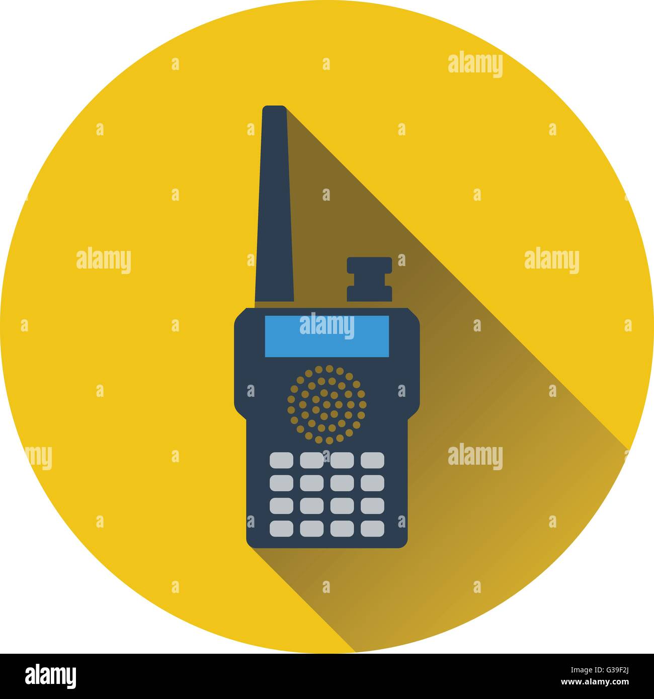 Portable radio icon. Flat design. Vector illustration Stock Vector ...