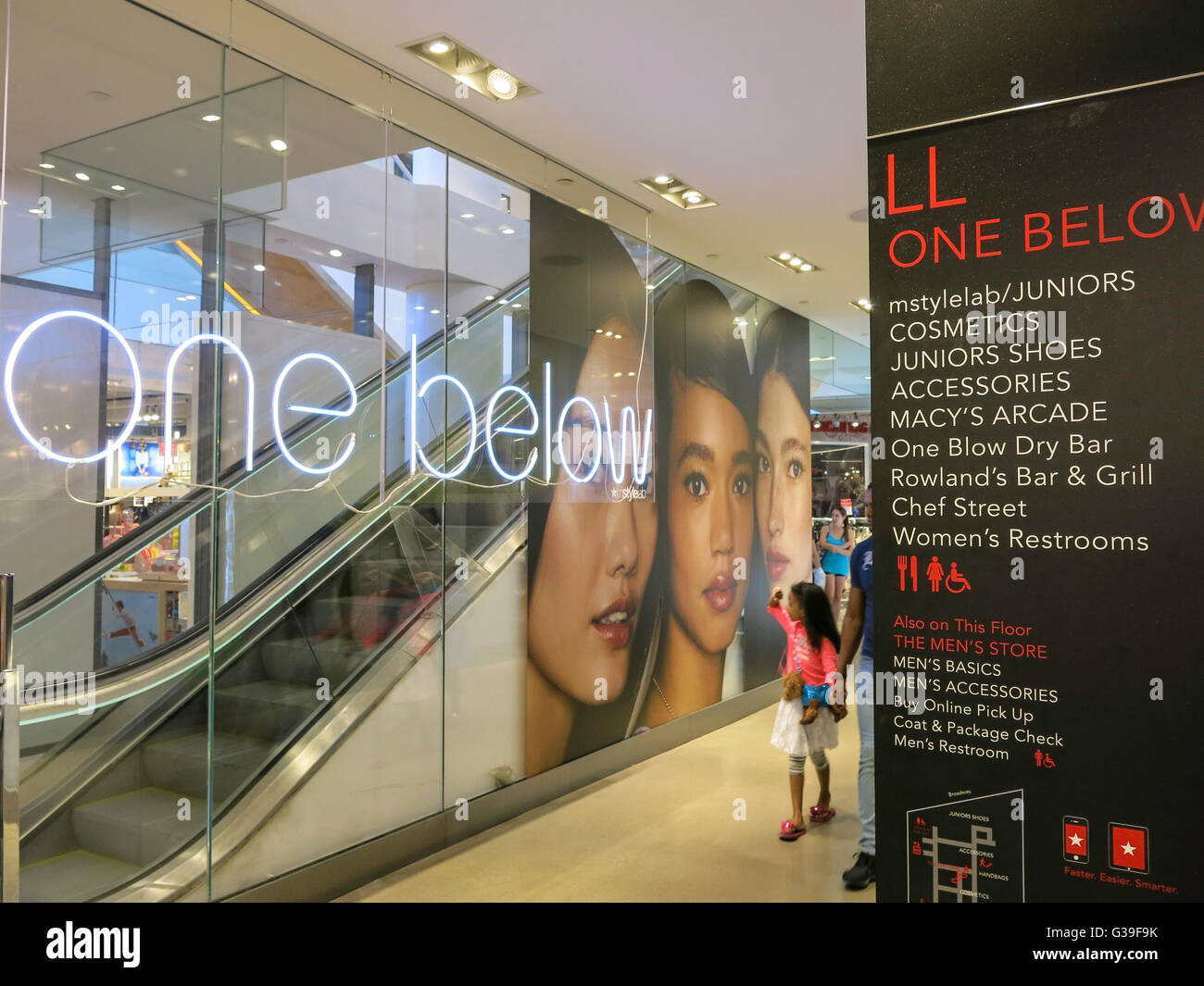 One Below in Macy's Department Store, Herald Square, NYC Stock Photo ...