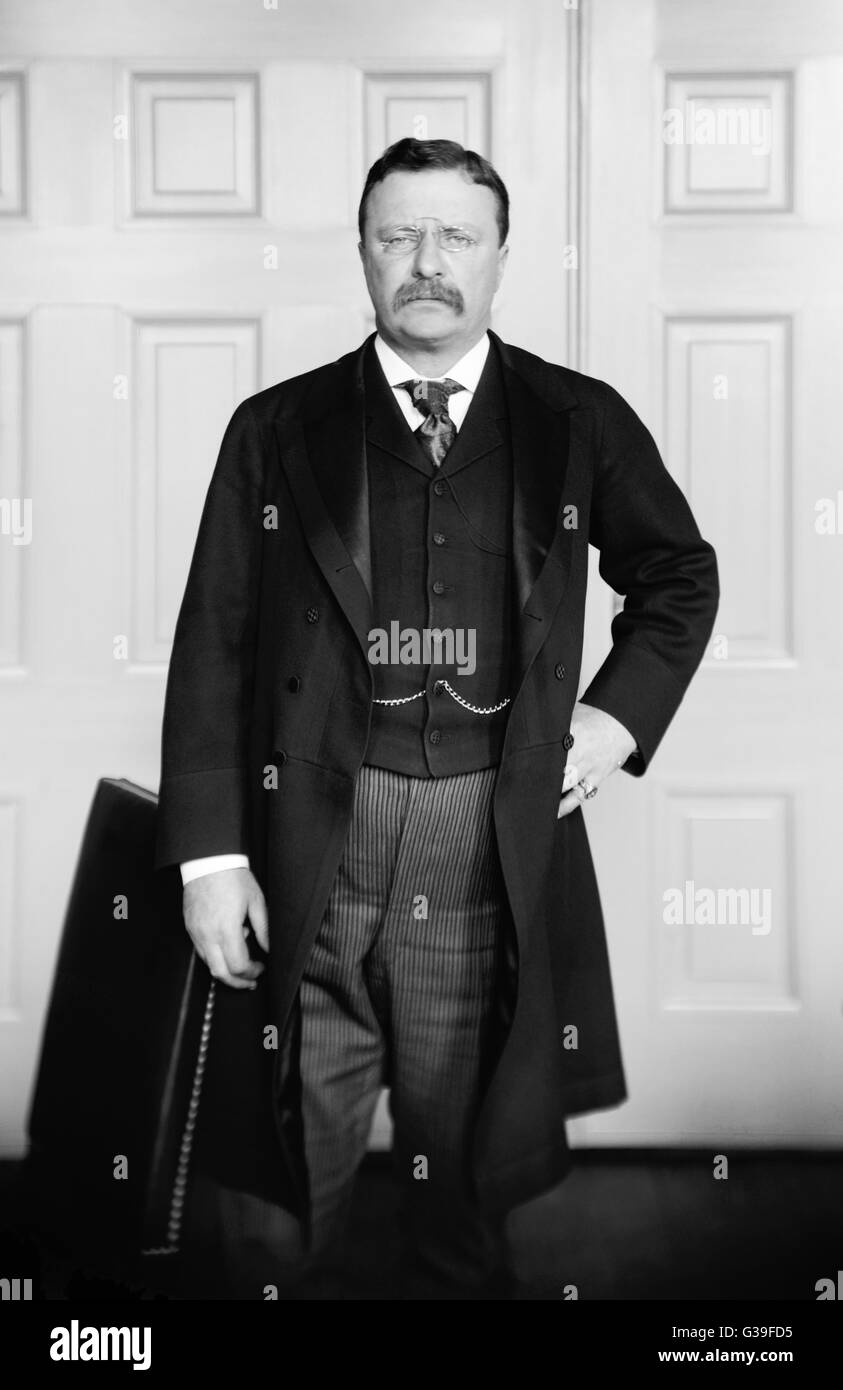Theodore Roosevelt (26th President of the United States) from a 1901 ...