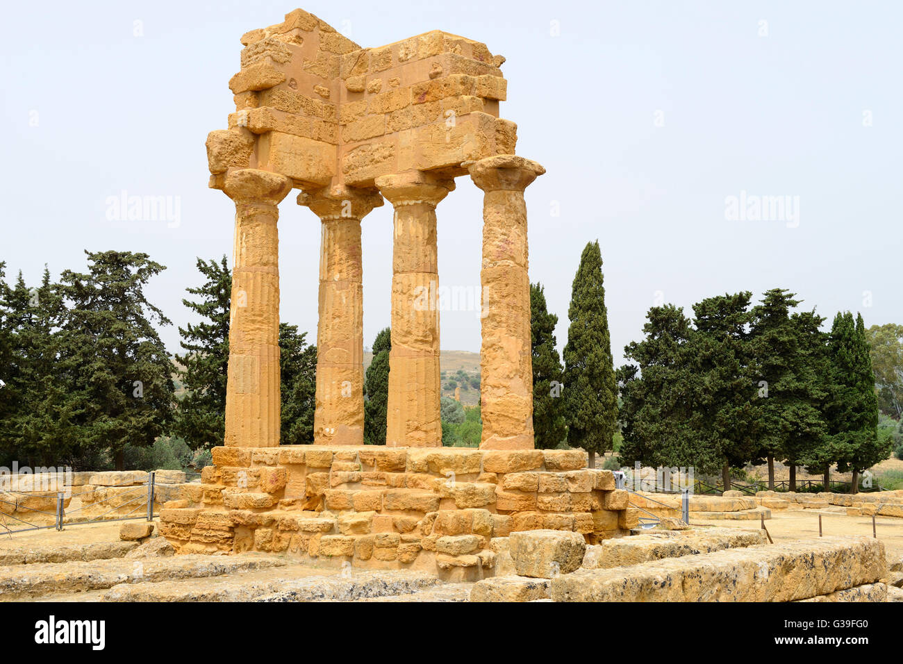 Ancient greek temple pollux dioscuri hi-res stock photography and ...