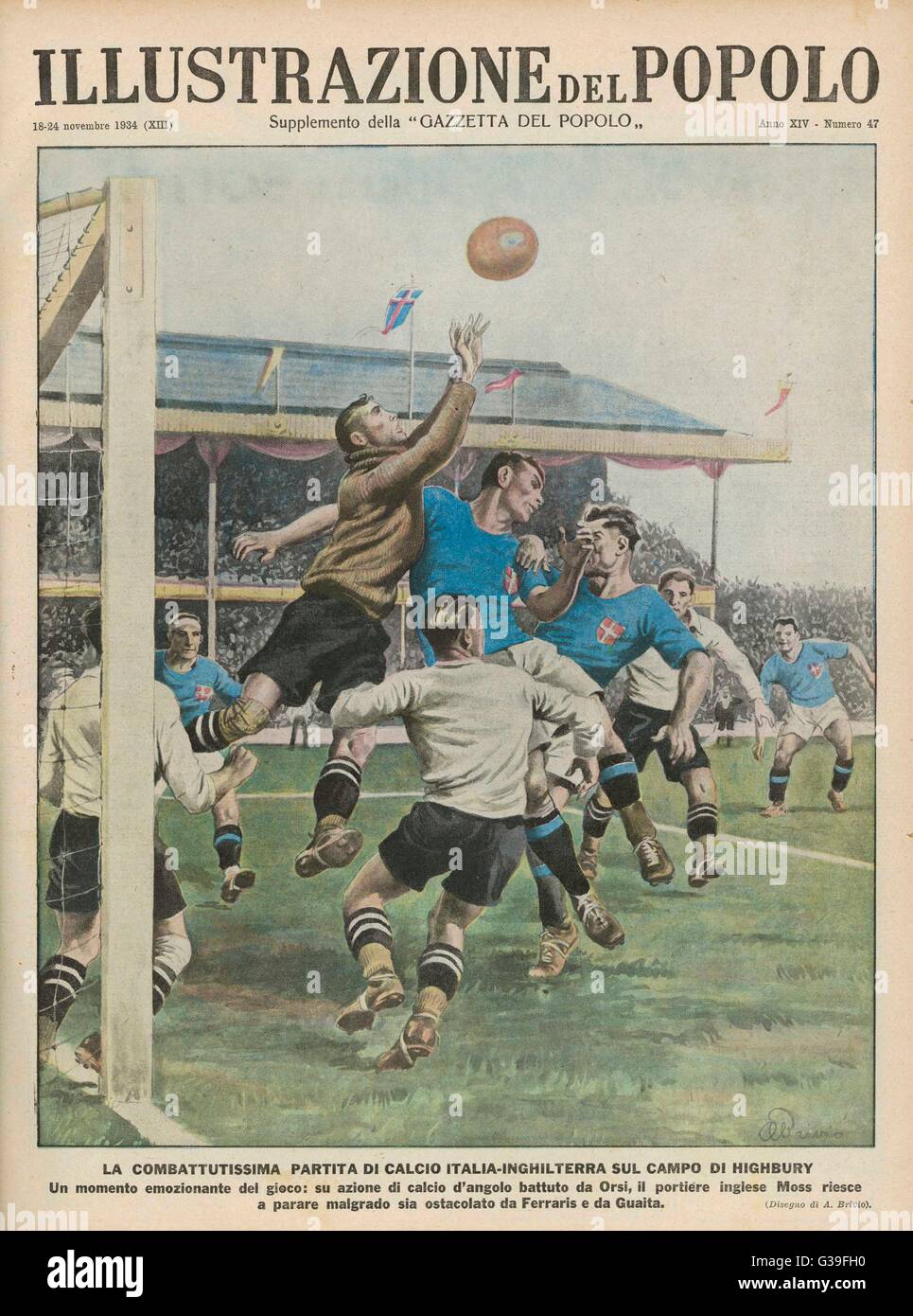 ENGLAND V ITALY 1934 Stock Photo - Alamy