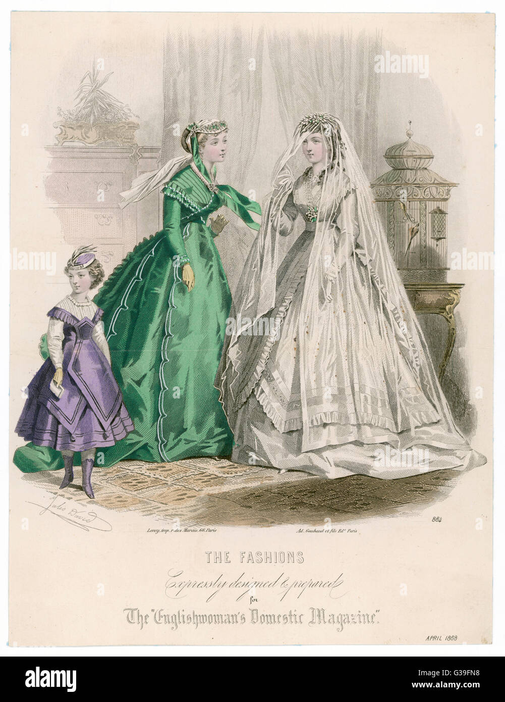 Costume April 1868 Stock Photo - Alamy