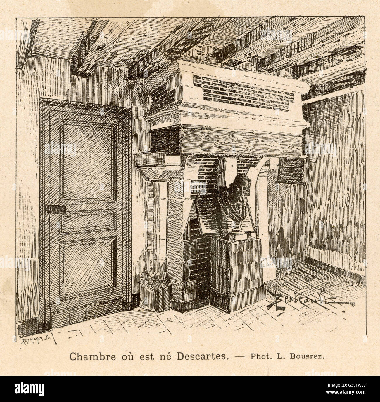 RENE DESCARTES French mathematician and philosopher: the room where he ... RENE DESCARTES French mathematician and philosopher: the room where he ...