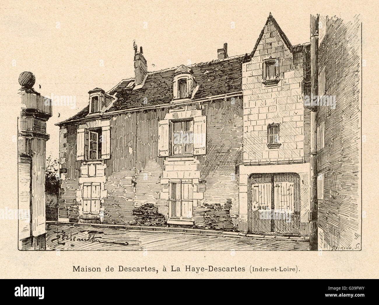 RENE DESCARTES French mathematician and philosopher: his home at La ... RENE DESCARTES French mathematician and philosopher: his home at La ...