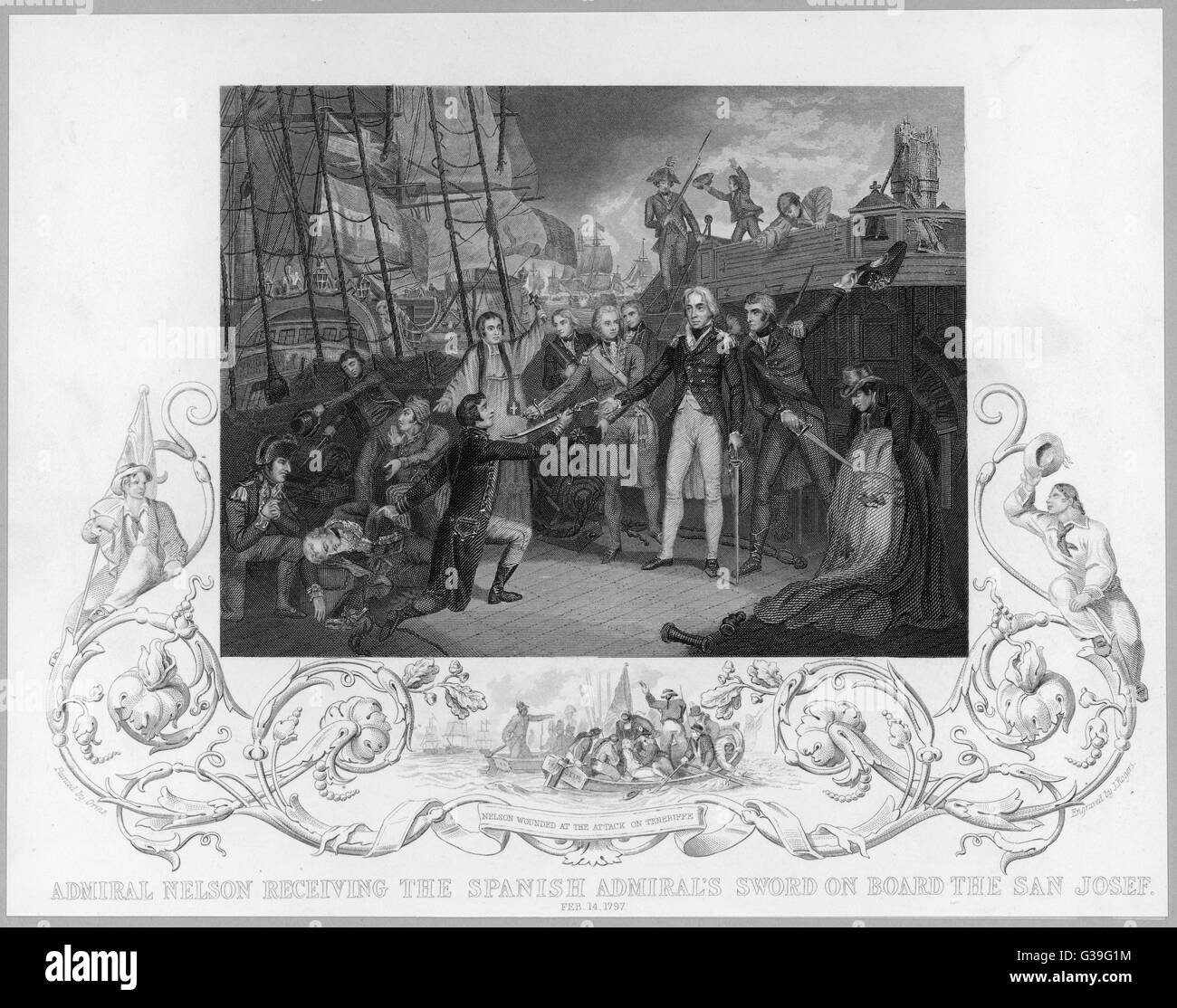 Admiral Lord Nelson Sword Black and White Stock Photos & Images - Alamy