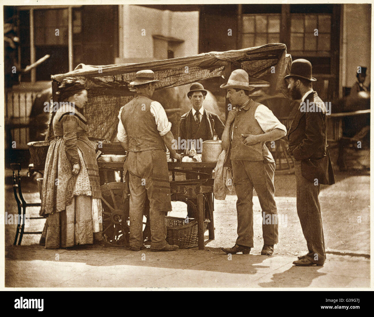Victorian food stall hi-res stock photography and images - Alamy