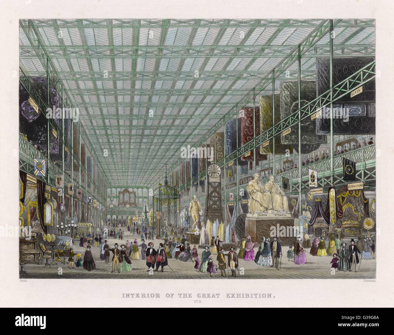 Interior of The Great Exhibition 1851 Stock Photo - Alamy