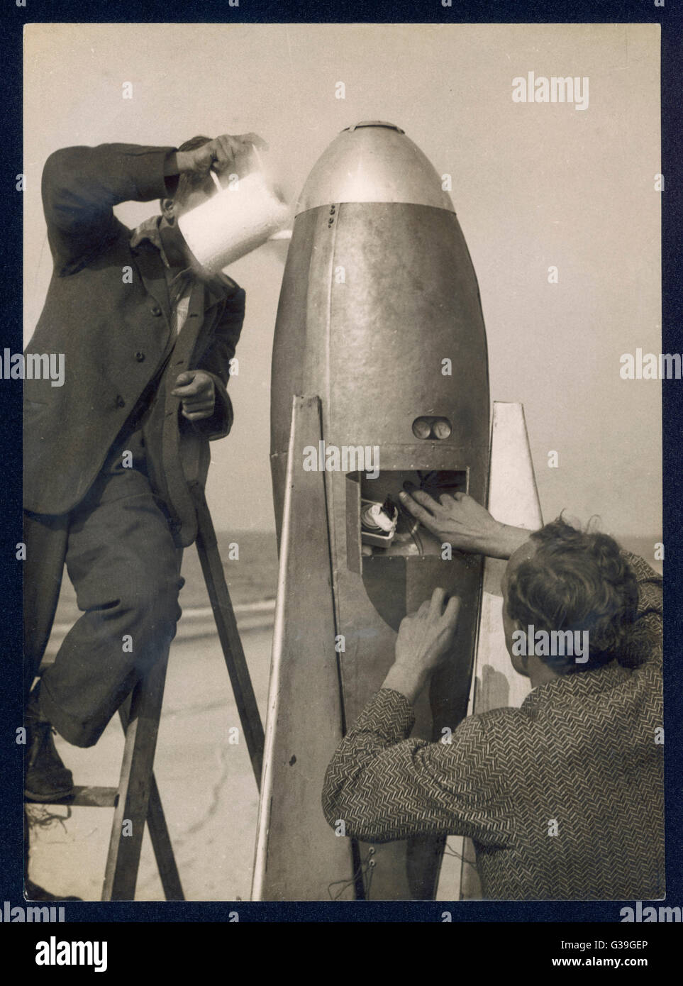 GERMAN ROCKET EXPERIMENT Stock Photo - Alamy