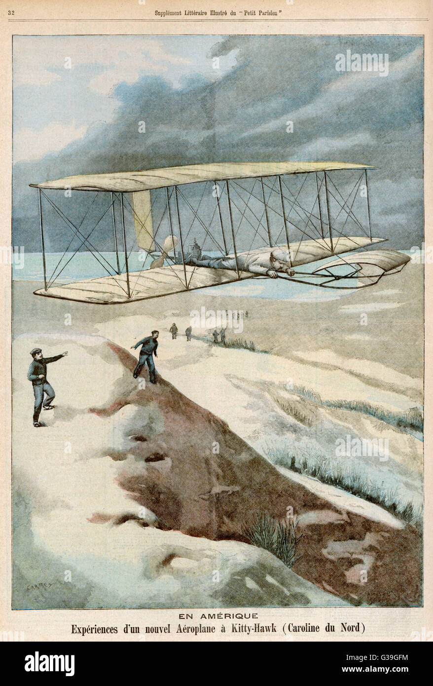 Orville and Wilbur Wright make the first successful powered flight at ...