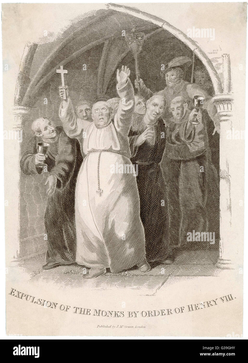 MONKS EXPELLED 1530S Stock Photo - Alamy