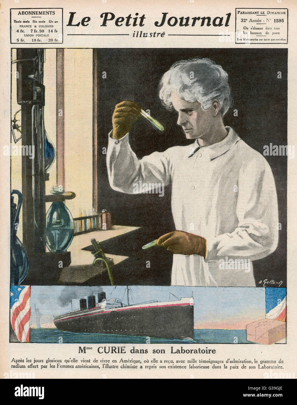 Marie curie in her laboratory date hi-res stock photography and images ...